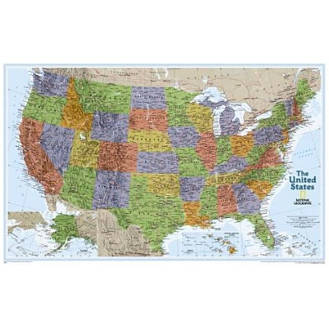 National Geographic RE00620505 United States Explorer Map - Laminated ...
