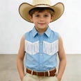 Boys and Girls Kids Western Cowboy Shirt Fringe Snap Button Down ...
