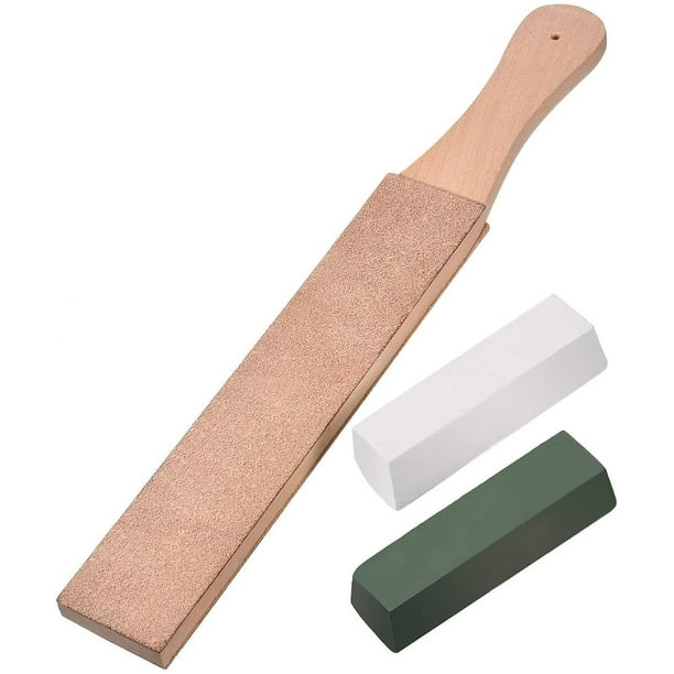 Pieces Leather Strop With Compounds Kit, 1 Piece Leather Honing Strop ...