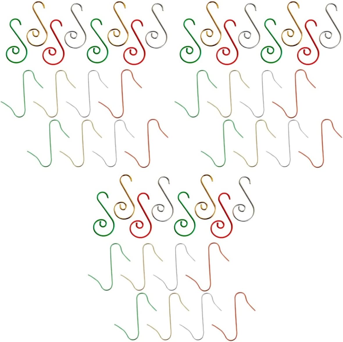 3 Sets Hanging Door Holiday Steel Display Christmas Over Wreath Wire ...