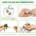 12PCS Dinosaur Digging Fossil Kit with 12 Dinosaur Eggs, brush Tools ...