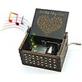 Music Box, Antique Engraved Musical Boxes Case for Love One Wooden ...