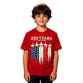 Byoo Little Girls America'S 250th Anniversary T-Shirt Airplane Flag ...