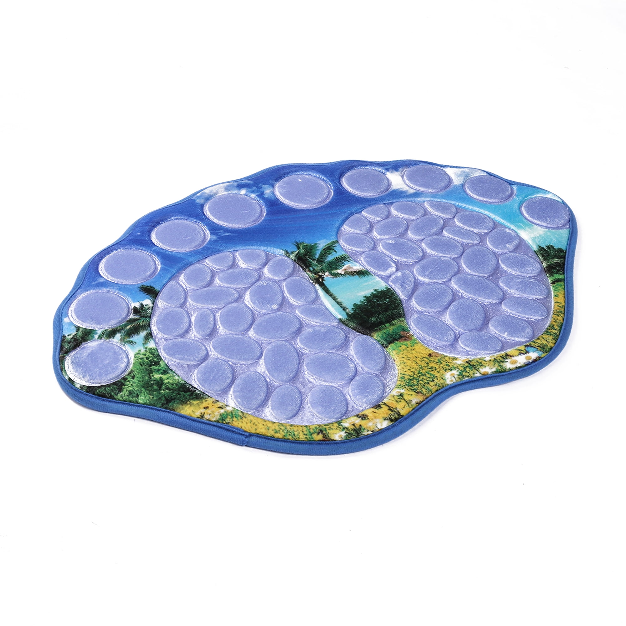 Puloru Big foot bath mat, anti slip water absorbent velvet bath carpet ...