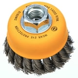 Dewalt Accessories DW4910 3in. Knotted Steel Cup Wire Brush - Walmart.com