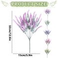 1 Bundles Fake Flowers Artificial Lavender Faux Plastic Plants Flowers ...