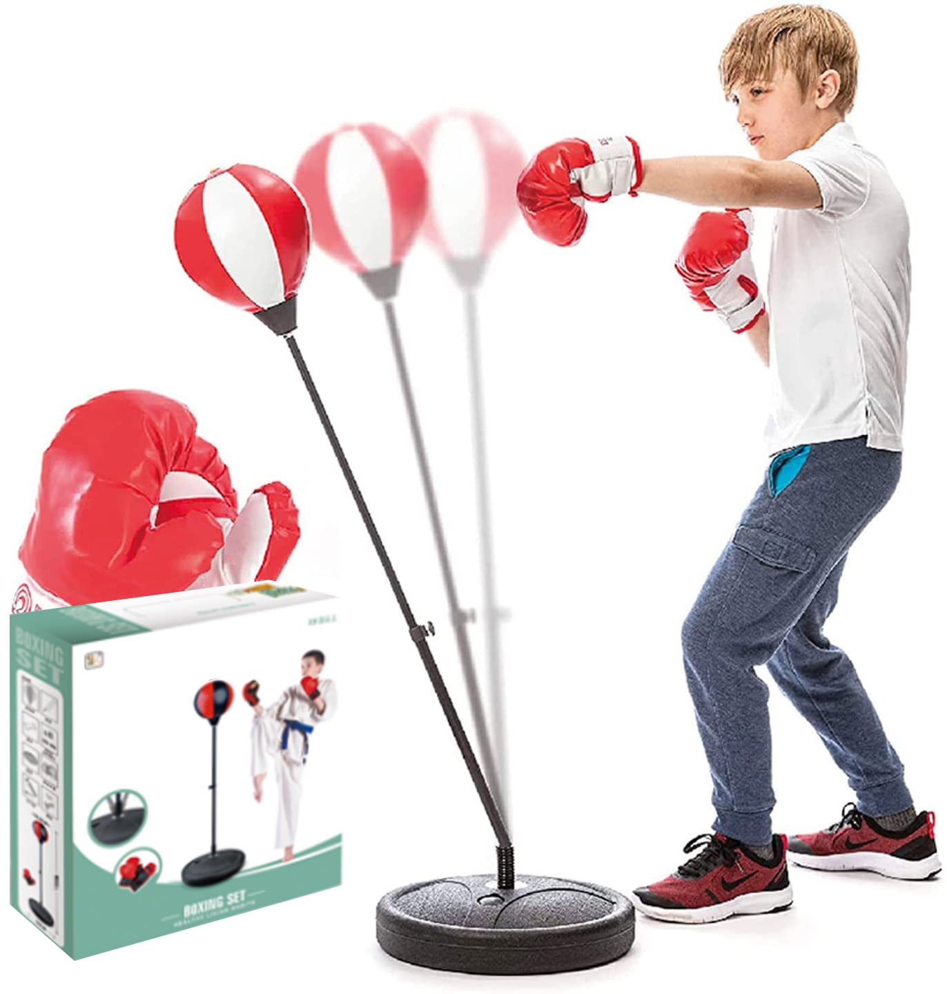 NETNEW Punching Bag for Kids Incl Boxing Gloves | 3-10 Years Old ...