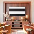 Black and White Stripe Pattern TV Dust Cover 75 Inch, Simple Style ...