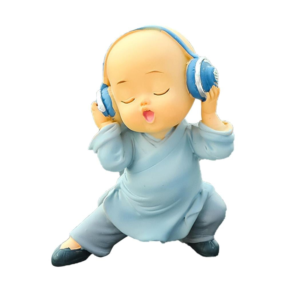 Little Monk Car Ornament | Creative Sweeping Band Little Monk Car ...