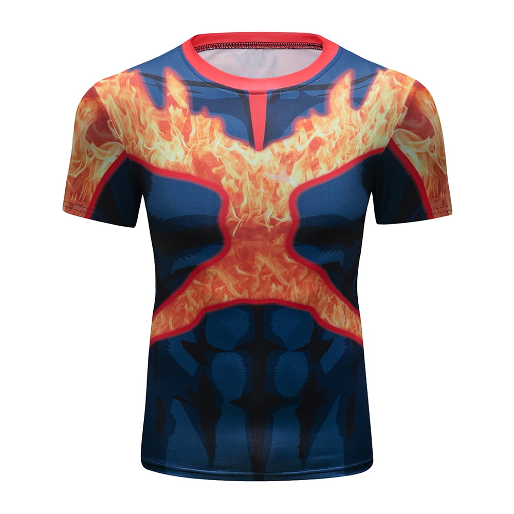 CosFitness Anime Gym Shirt, MHA My Hero Academia Workout Clothes ...