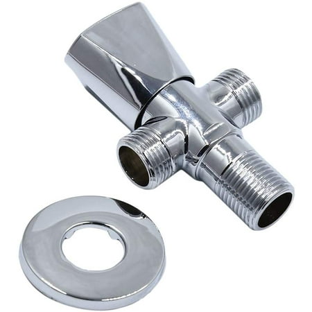 LeeZAKA Dual Outlet Triangle Valve One-in and Two-Out Angle Valve ...