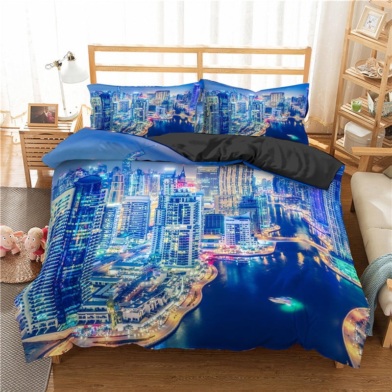 Architectures Bed Duvet Cover Set King Size 3 Pieces 3D Printed Quilt ...