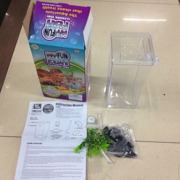 Goldfish Filter Tank Self-cleaning Small Desktop Self-cleaning Aquarium ...