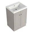 Bathroom Vanity Unit / 24" Contemporary Design, Resin Sink, Adjustable ...