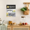 Aarocafa Unframed Grateful Thankful Blessed Lemon Canvas Art – Modern ...