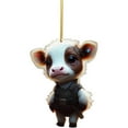 3Pcs Car Ornament, Kadlawus Cute Cow Car Pendant, Christmas Tree ...