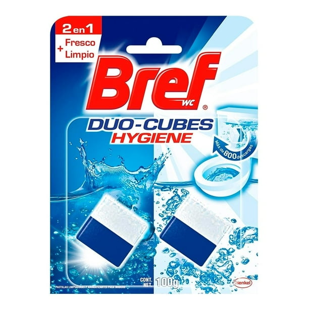 Pastillas limpiadoras Bref WC 2 en 1 duo-cubes hygiene 100 g | Bodega ...
