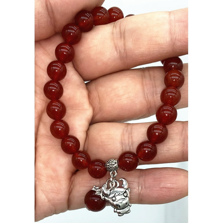 Handmade Feng Shui Chinese 2021 Zodiac Ox bracelet and a free key Chain amulet for Good Luck