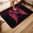 3.94'x5.25' Area Rug for Bedroom, Pink Ribbon Non Slip Soft Small ...