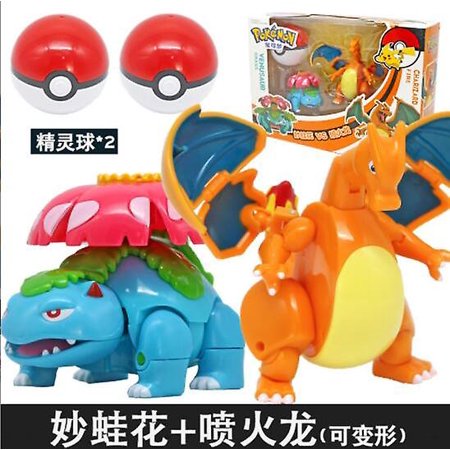 Tomy Pokemon Elf Ball Deformation Toy Model Pikachu Jenny Turtle Mewtwo ...