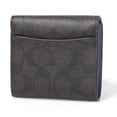 Coach Women's Small Snap Trifold Wallet in Signature Canvas with ...