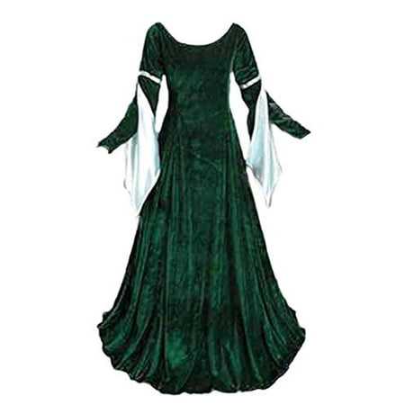 Artemisia Designs Medieval Velvet Dress with Satin Lined Arm Tippets ...