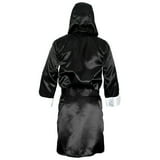 Cleto Reyes Satin Boxing Robe with Hood - Black/White - Walmart.com