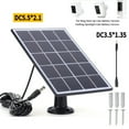3W Solar Charging Panel for Security Camera, 5V Outdoor Solar Power ...