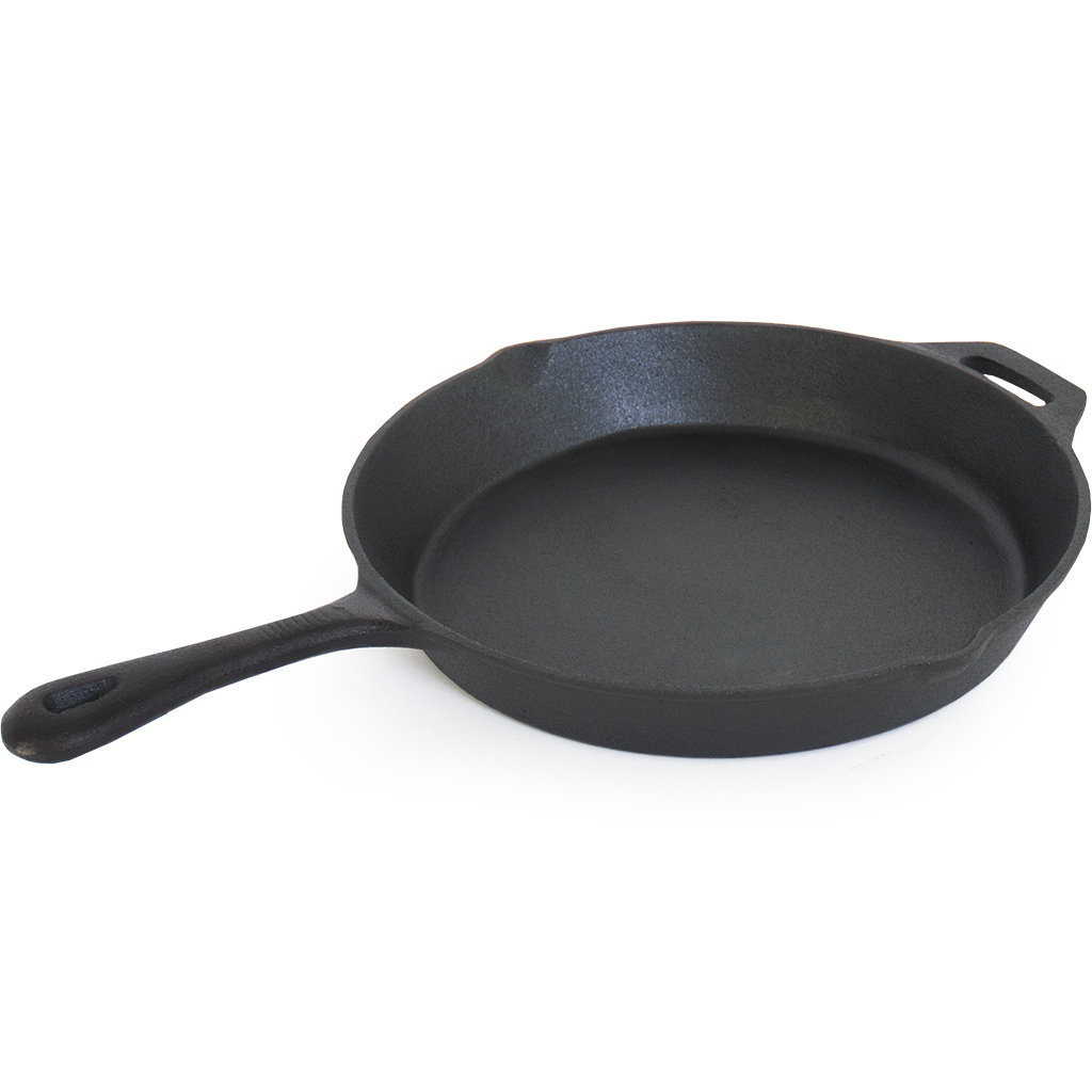 ForHauz Pre-Seasoned Cast-Iron Skillet, 12", Black - Walmart.com ...