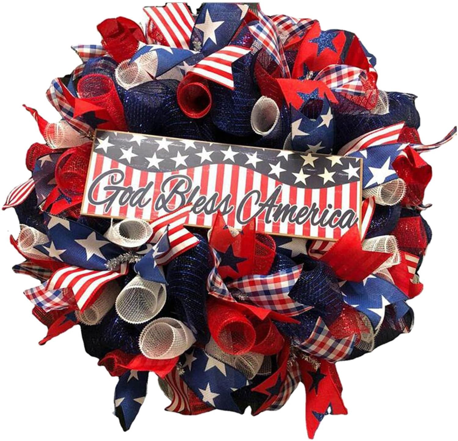 Patriotic wreath veterans wreath, Wreaths & Door Hangers Home Décor ...