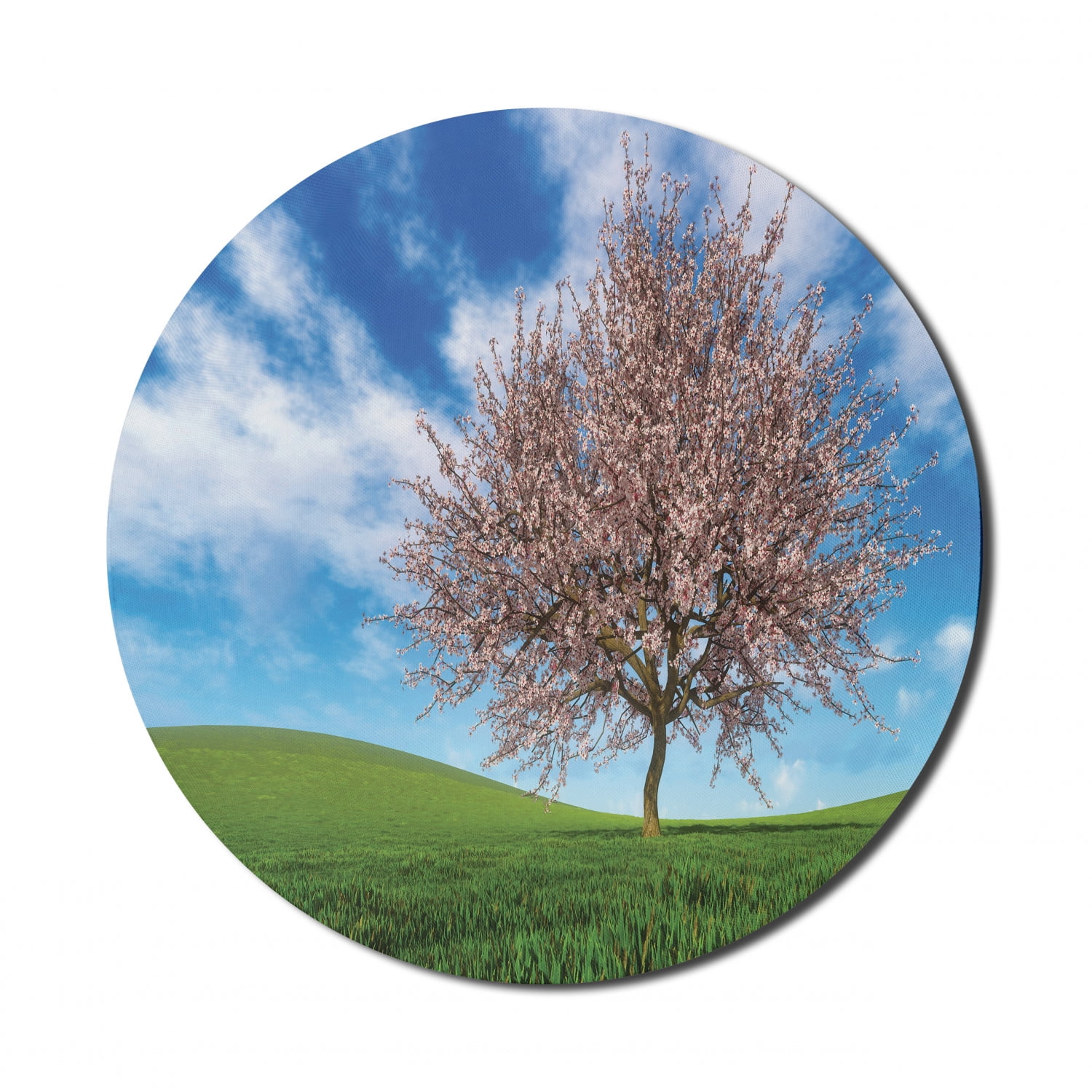 Tree Mouse Pad for Computers, Landscape with a Sakura Cherry Blossom on ...