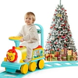 Gymax 6V Electric Kids Ride On Train Motorized Train Toy w/ Track & 6 ...