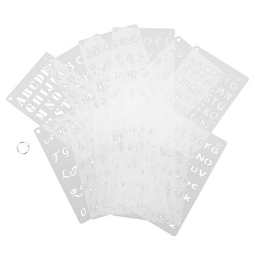 Fancy Letters Stencil for Painting 11.8x11.8 inch Plastic PET Alphabet ...