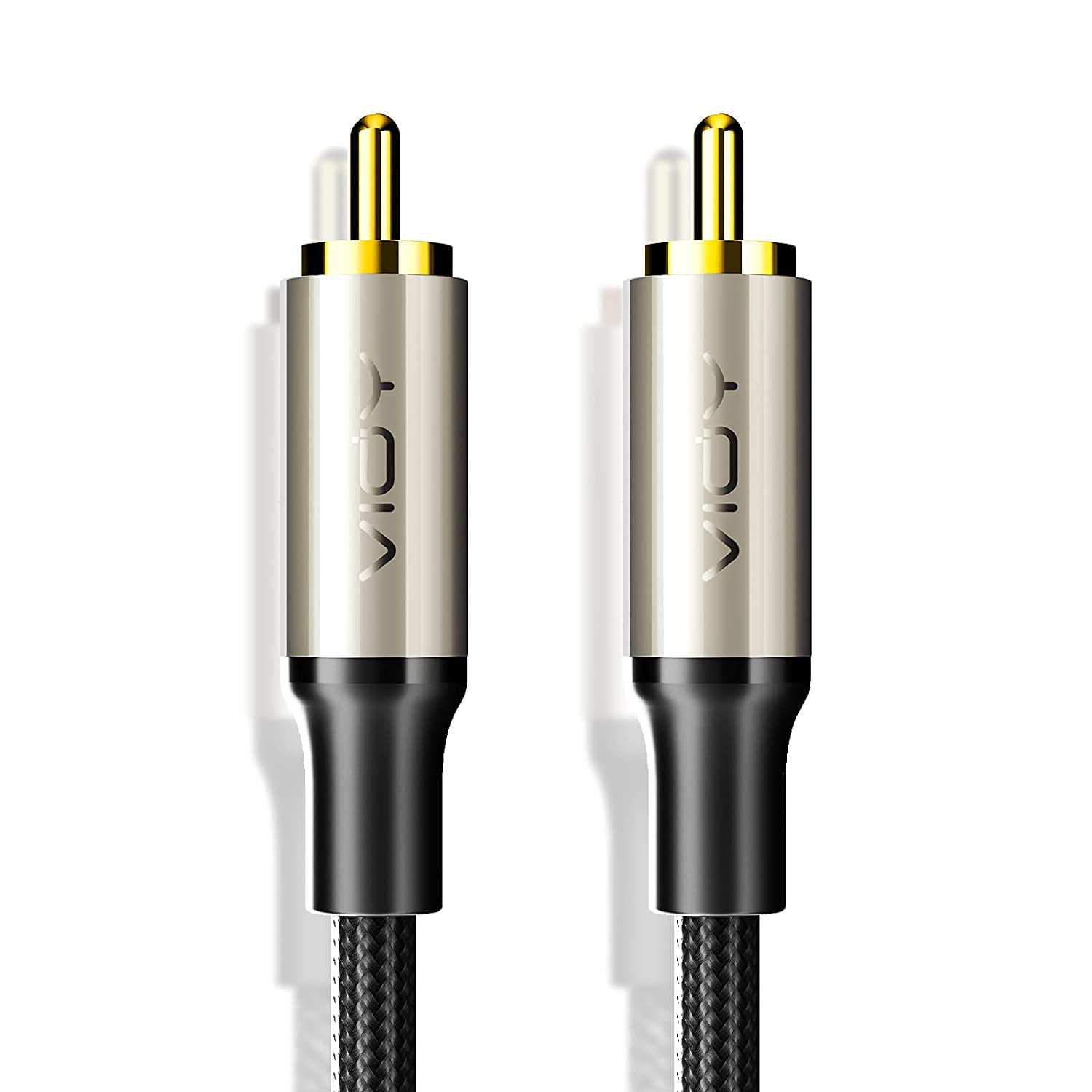 Coaxial Digital Audio Cable (3.3FT/1M), [Gold-Plated & Braided ...