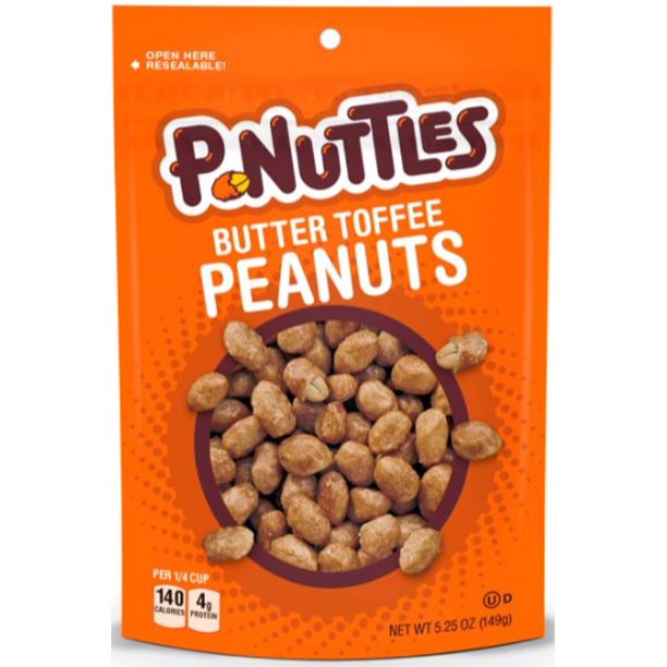 Adams and Brooks P-Nuttles Butter Toffee Peanuts 12 Ct. Display ...