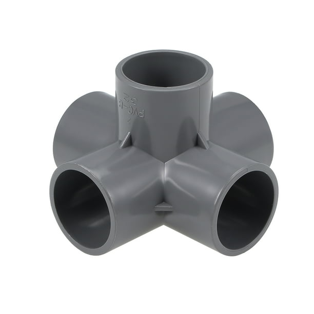 5-Way Elbow PVC Pipe Fitting,Furniture Grade,1-inch Size Tee Corner ...
