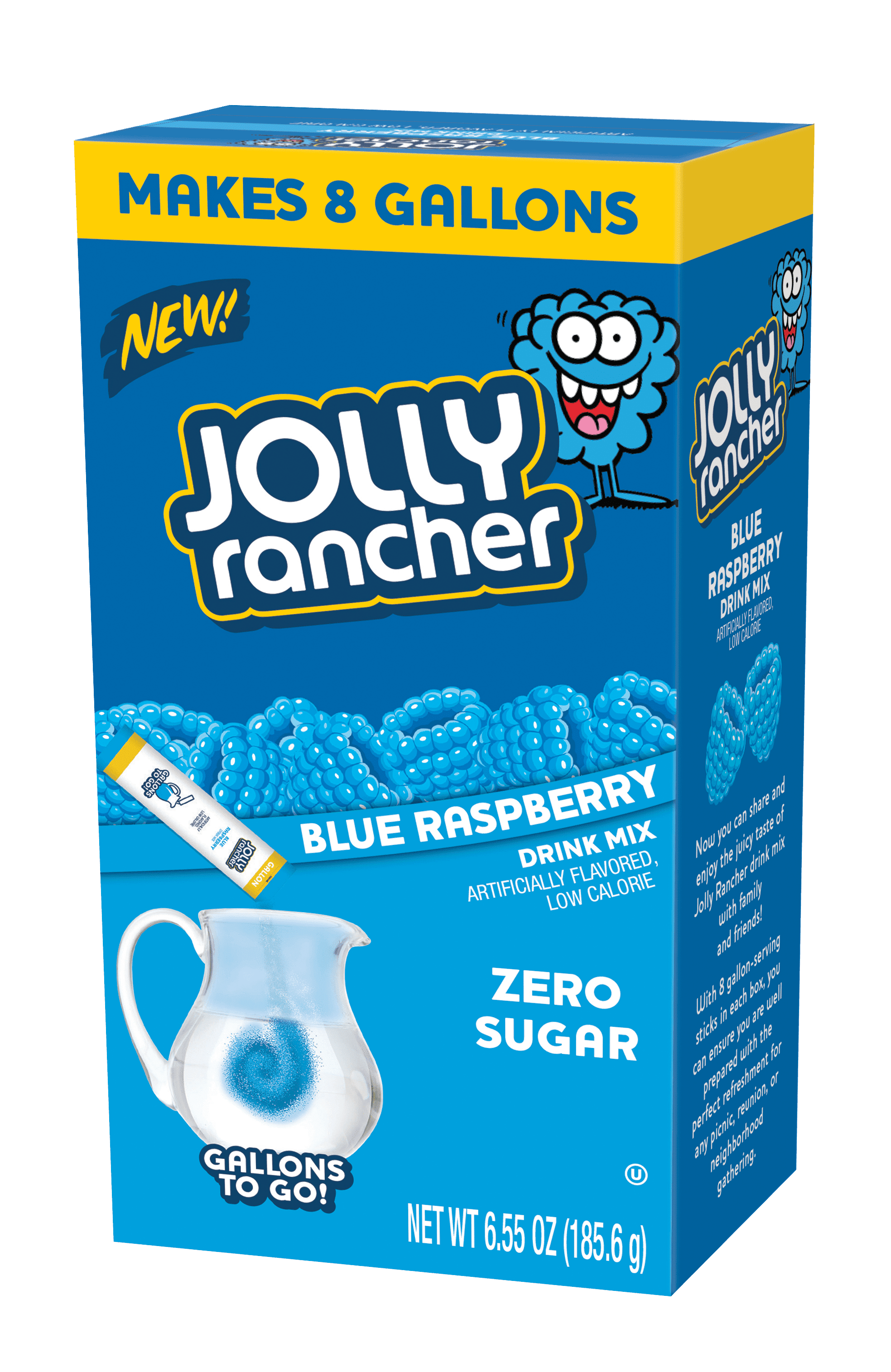Jel-sert Jolly Rancher Blue Rasp Gallon Sticks - Walmart.com