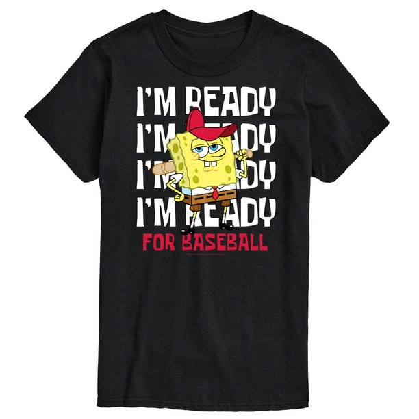 SpongeBob SquarePants - Ready For Baseball - Men's Short Sleeve Graphic ...