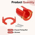 Uxcell 1 Pack Faucet Mounting Nut, Hot and Cold Faucet Lock Anti ...