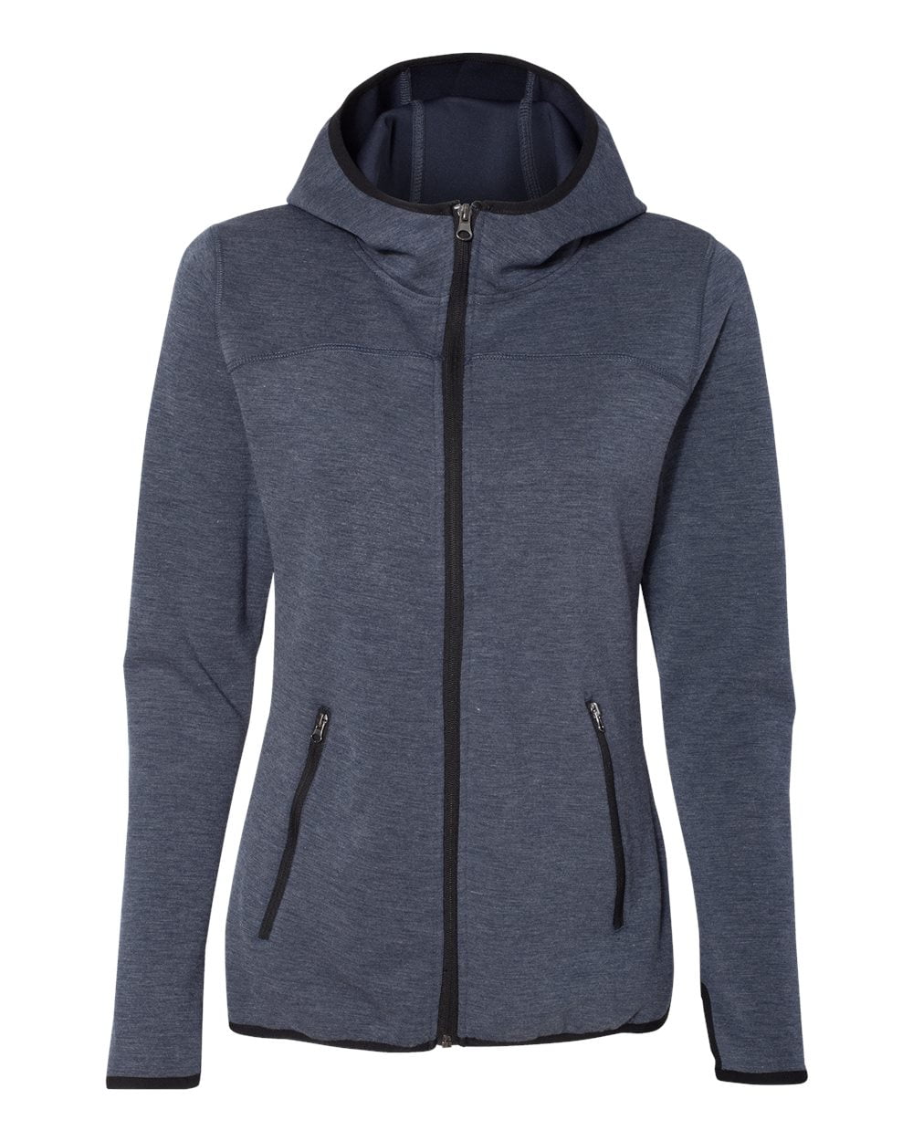 Heat Last Women's Fleece Tech Hooded Full-Zip Sweatshirt - Walmart.com