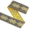 5.5Yards Jacquard Ribbon Trim 2 inch Wide Vintage Floral Embroidery ...