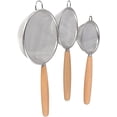 3 Pcs Kitchen Fine Mesh Strainers, Stainless Steel Wire Mesh Oil ...