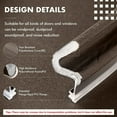26Ft Door Weather Stripping, Soundproof V-Shaped Foam Kerf ...