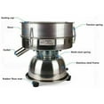 Eurhowing Electric Vibrating Sifter, Stainless Steel Countertop Sifter ...