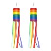 6-Piece Colorful Polyester Windsocks for Outdoor Yard Hanging ...