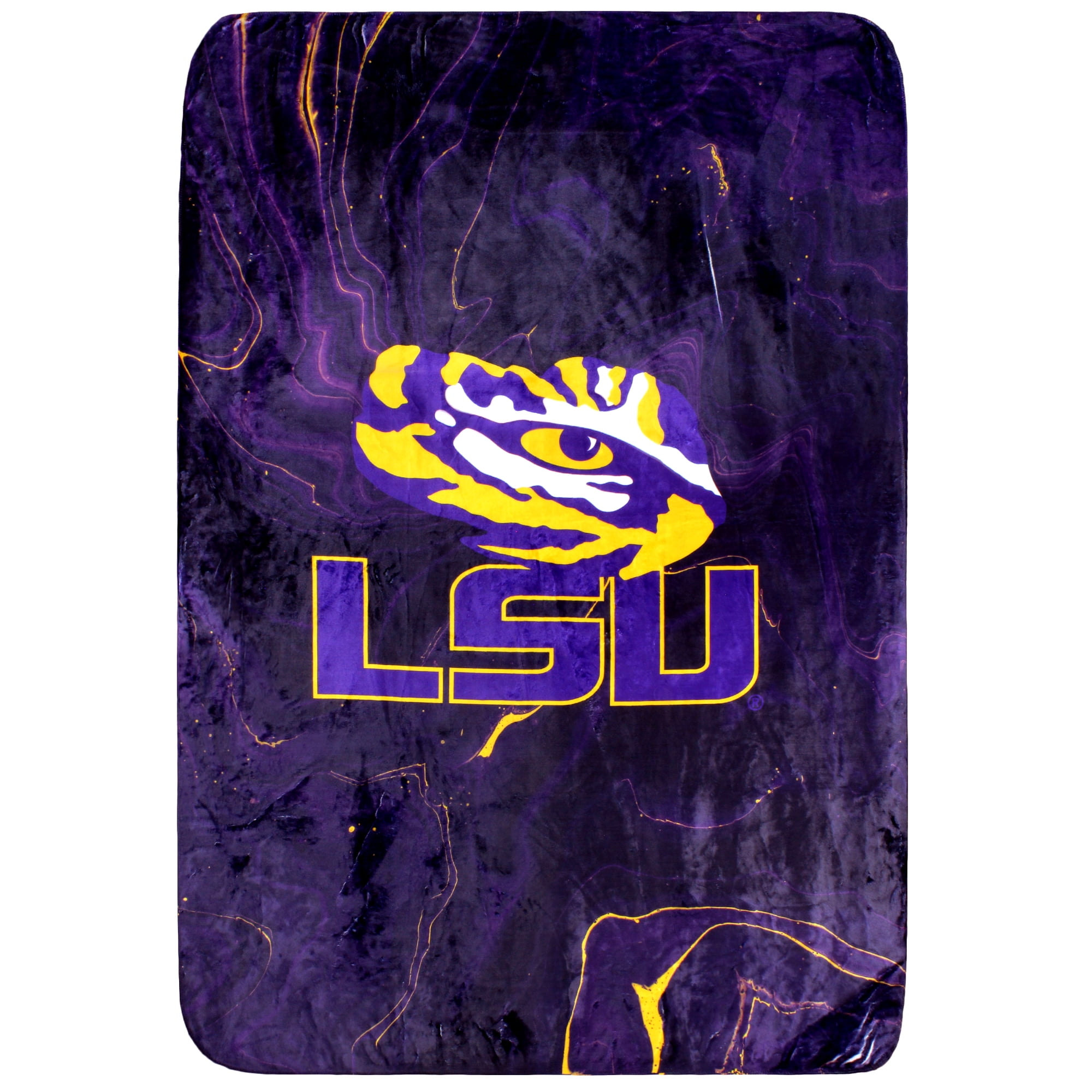 College Covers LSU Tigers Sublimated Soft Throw Blanket, 30" x 40 ...