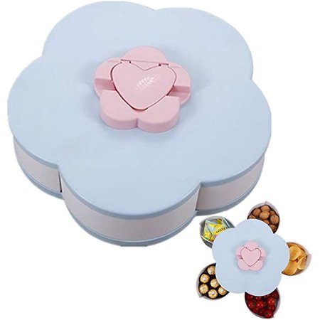 Lepai Flower Petal Snacks Bulk Snack Box Rotating Candy Box Multi ...