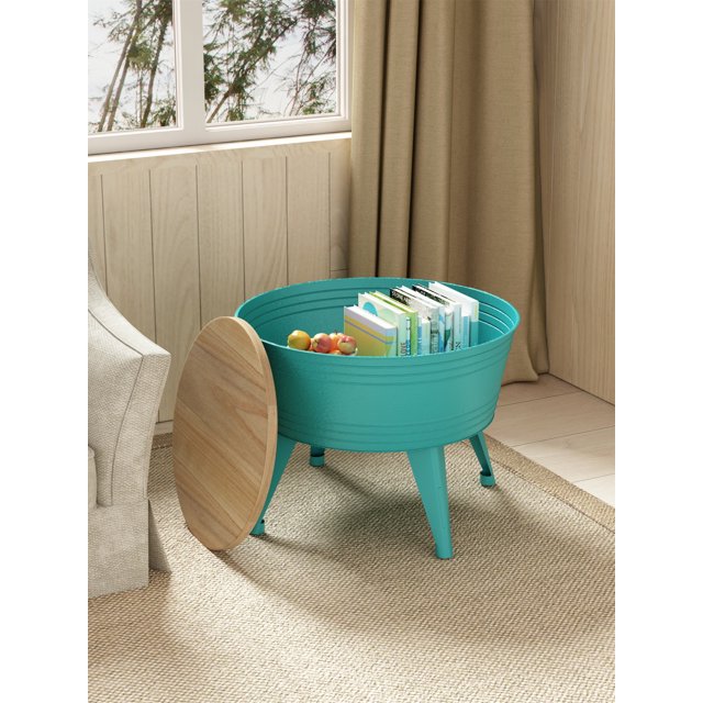 Uniquely Designed Small Round Table, Coffee Table with Wooden Table ...