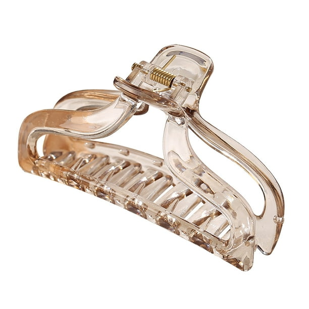dailooas Fashion Women Clear Hollow Hair Clamps Ponytail Claw Hair ...