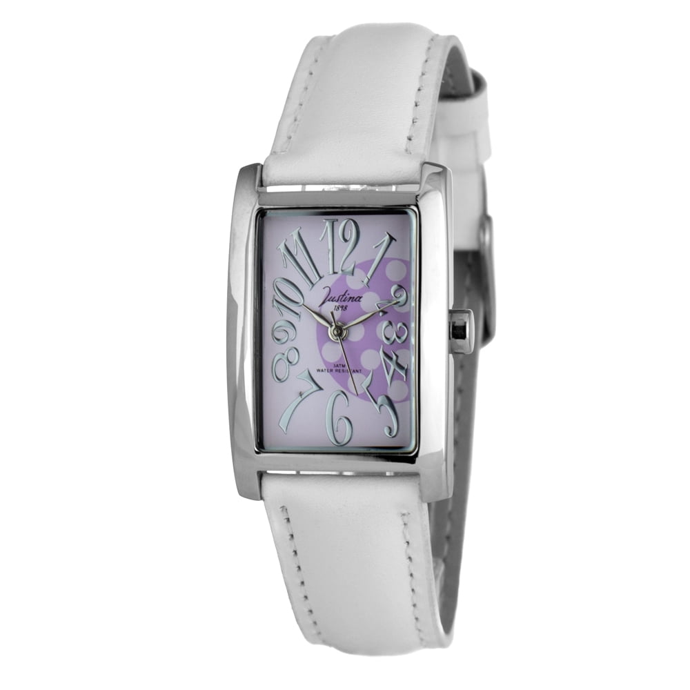 WATCH JUSTINA STAINLESS STEEL PURPLE WHITE WOMEN JPM30 - Walmart.com